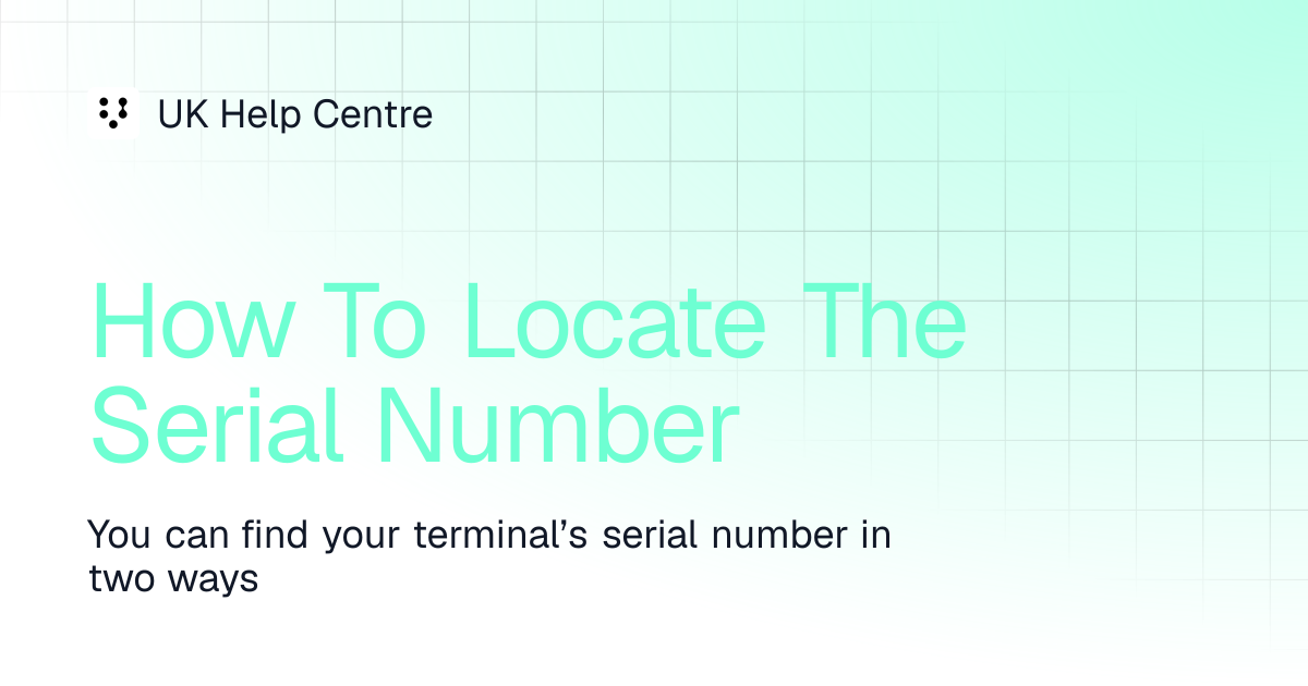 How To Locate The Serial Number | P630 - How To's | UK Help Centre