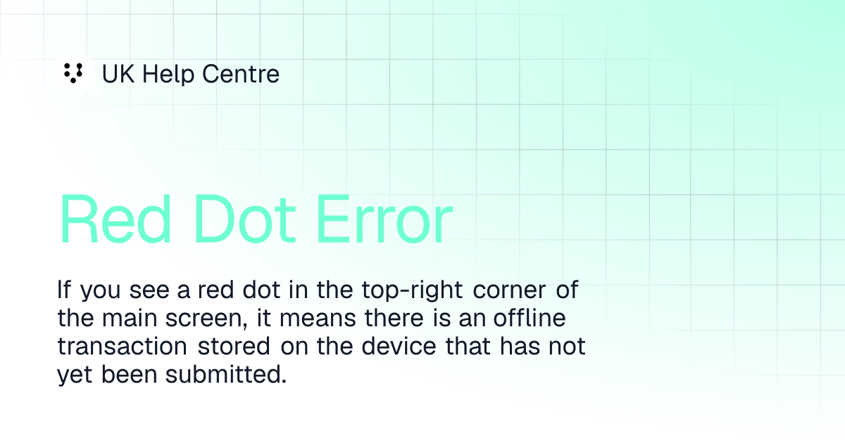 Red Dot Error | V240M - Error Page | UK Help Centre